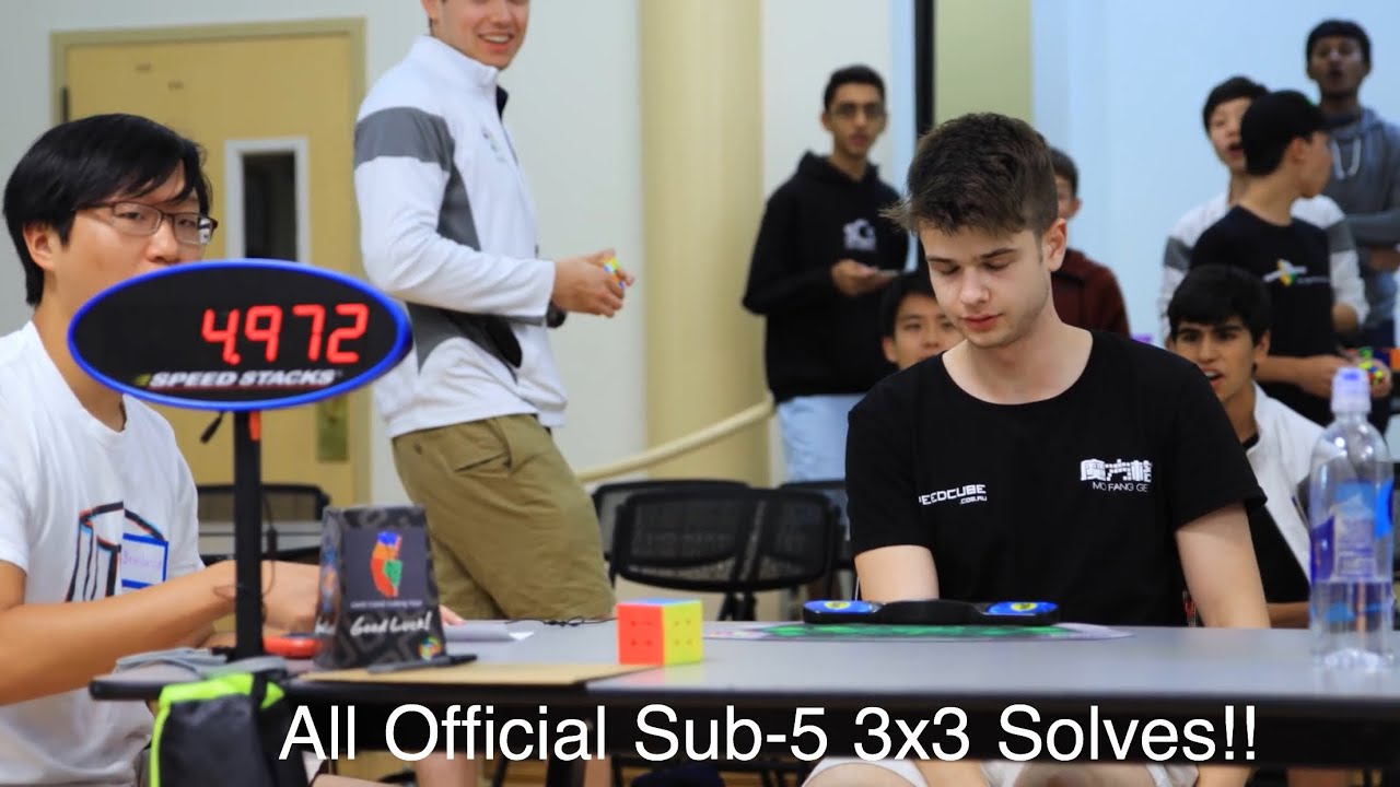 All Official Sub-5 3x3 Singles | 2020 - YouTube