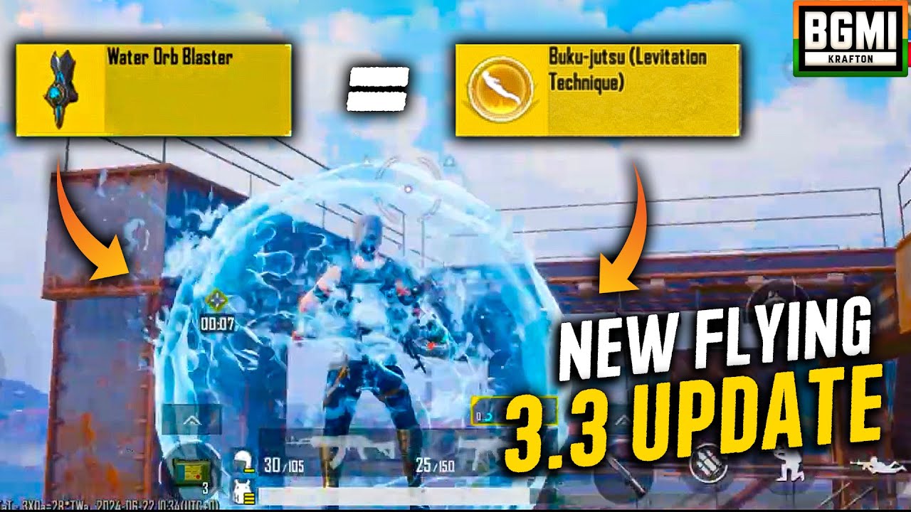 FINALLY !! THE GAME IS FUN AGAIN | 3.3 BGMI UPDATE NEW FLYING ABILITY ...
