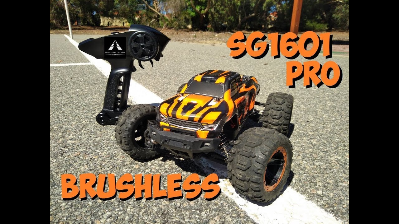 SG1601 PRO BRUSHLESS 1/16 SCALE RC TRUCK REVIEW - YouTube