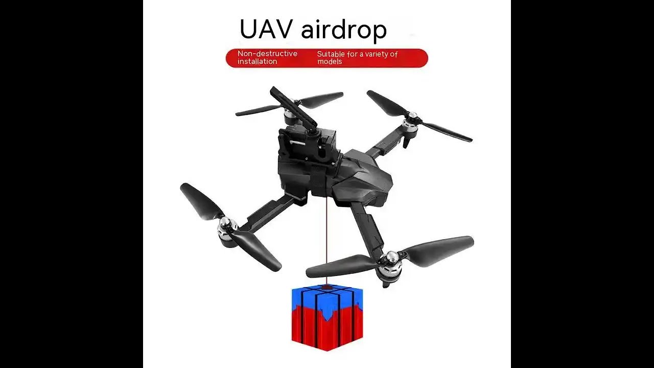 Universal Drone Cargo Dropper Precise Delivery and Remote Control - YouTube