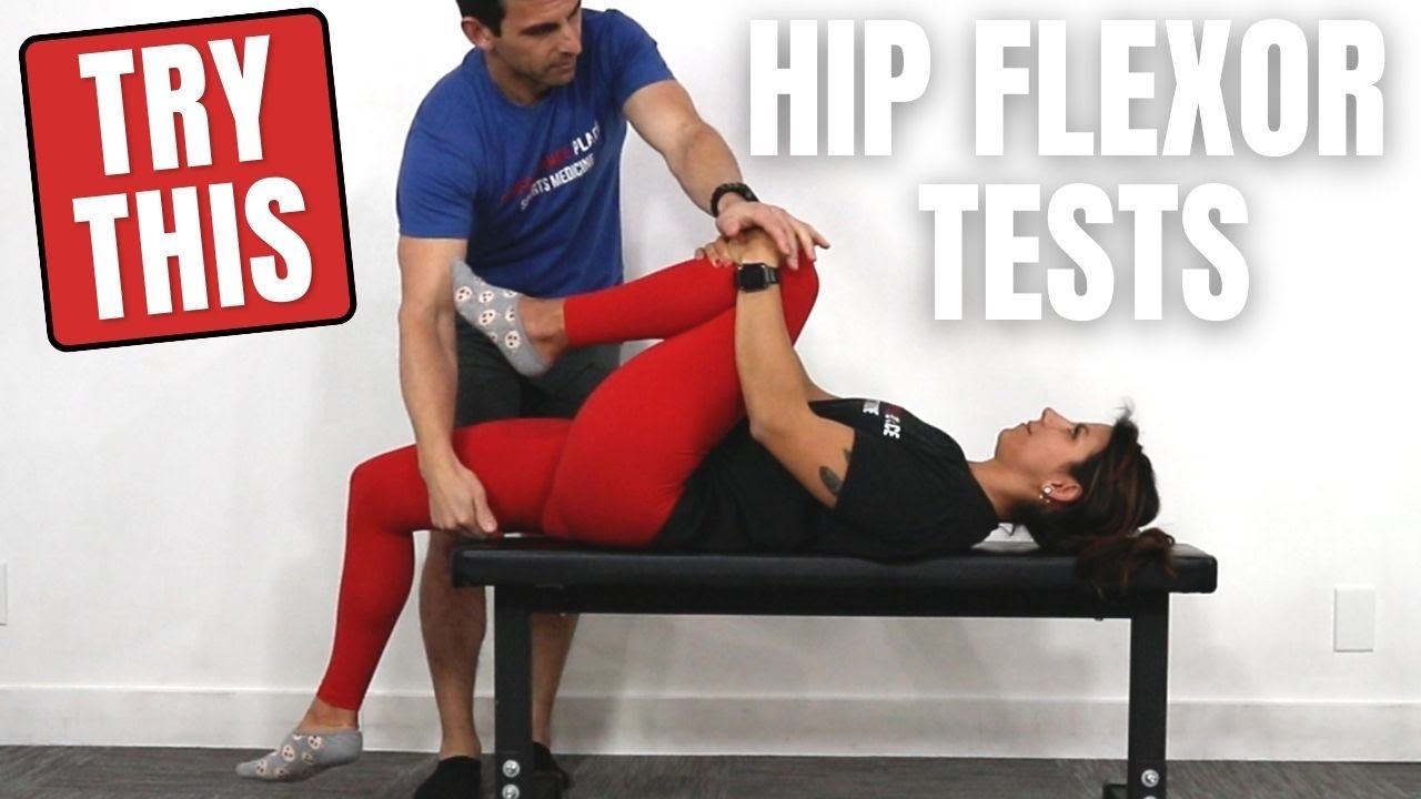 3 BEST Hip Flexor Self Tests For Groin Pain - YouTube