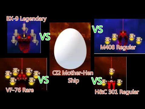 (Chicken Invaders Universe) 4 Spacecrafts: BX-9 & VF-76 & M408 & H&C ...