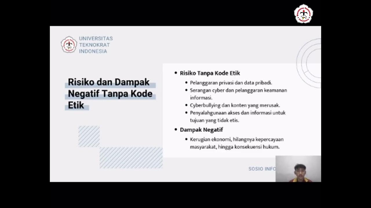 Sosio Informatika - Kode Etik Pengguna Informasi Teknologi (Information Technology Code of ...