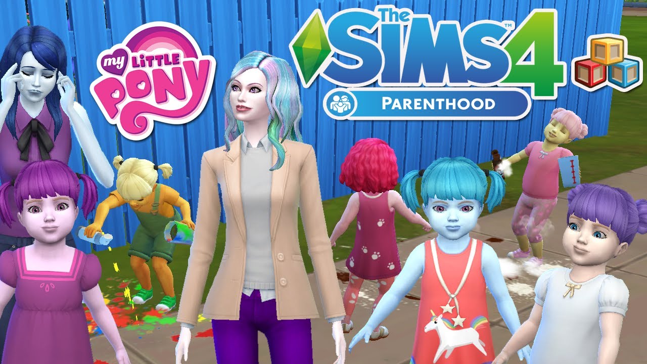 The Sims 4 Parenthood Let's play: My Little Pony's Mane 6 As Toddlers ...