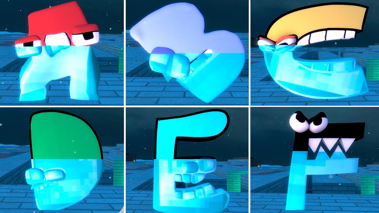 Nightmare Alphabet Lore Family In Winter Maze! - Garry's Mod - YouTube