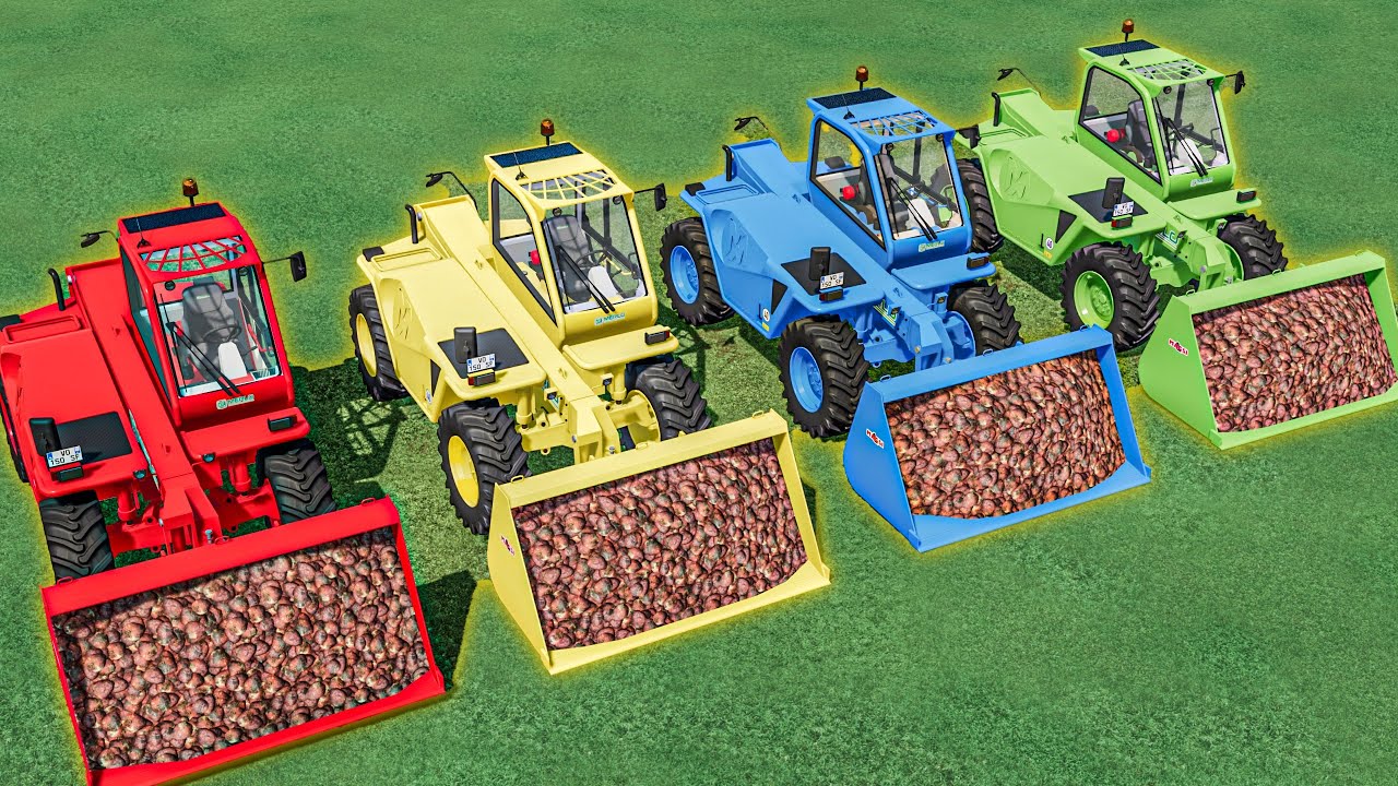 LOADERS OF COLORS - TURBO Load With Mini 3 Wheels Tractors - Farming ...