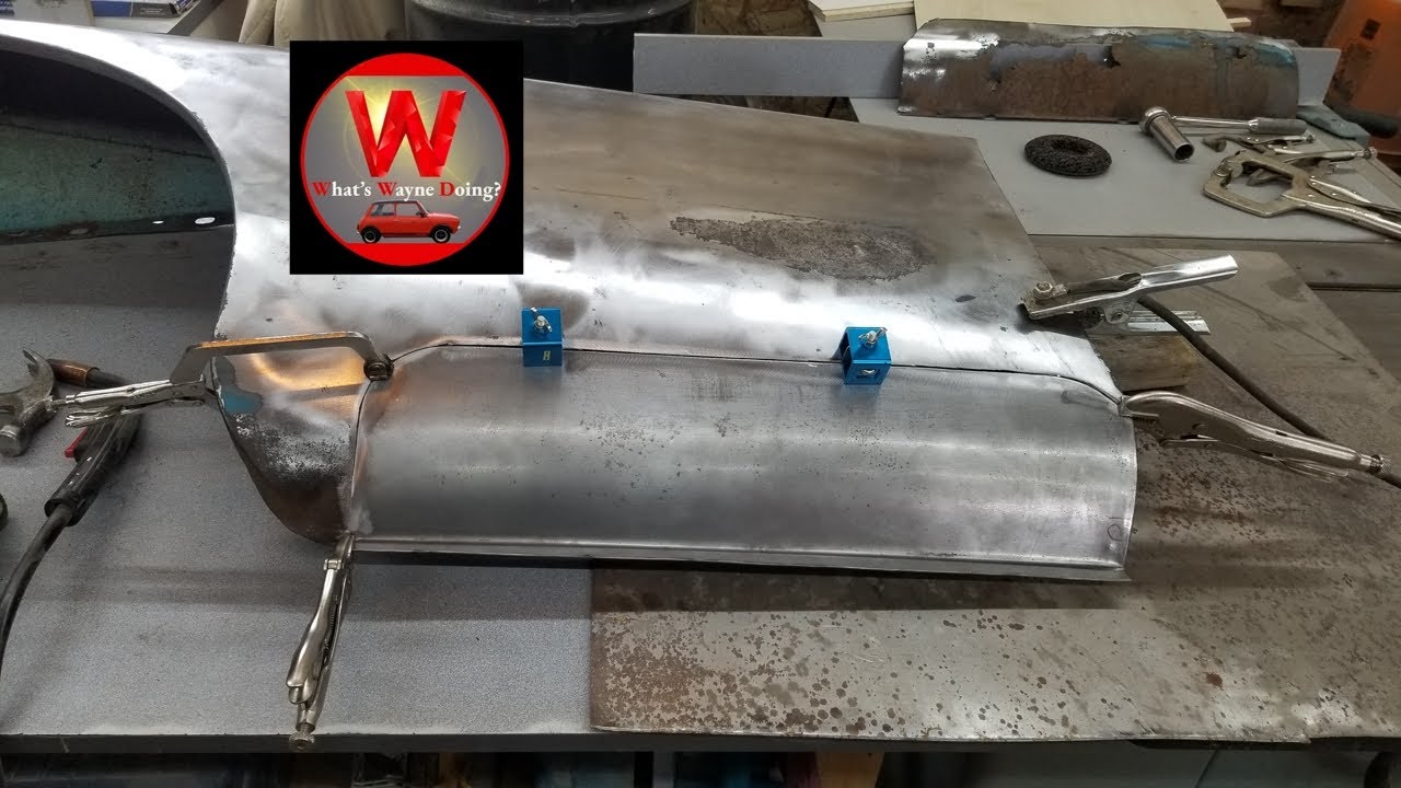 MGA Front fender patch panel - YouTube