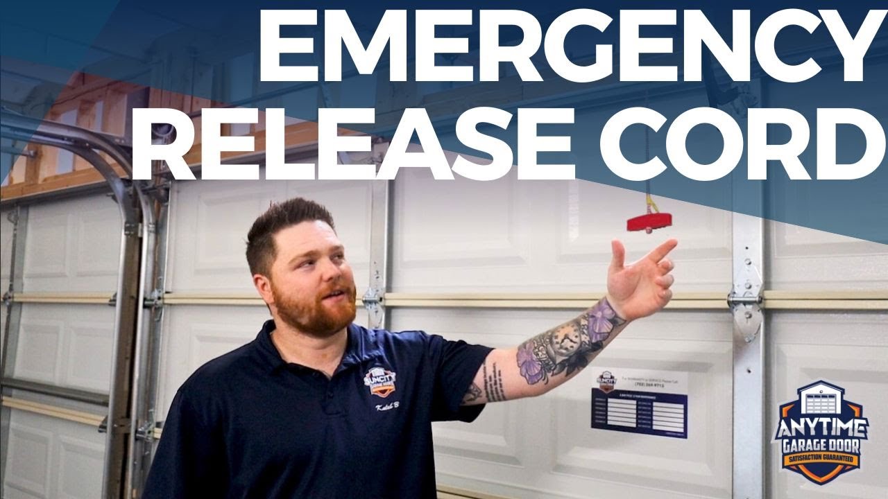 How To Use Garage Emergency Release Cord - YouTube