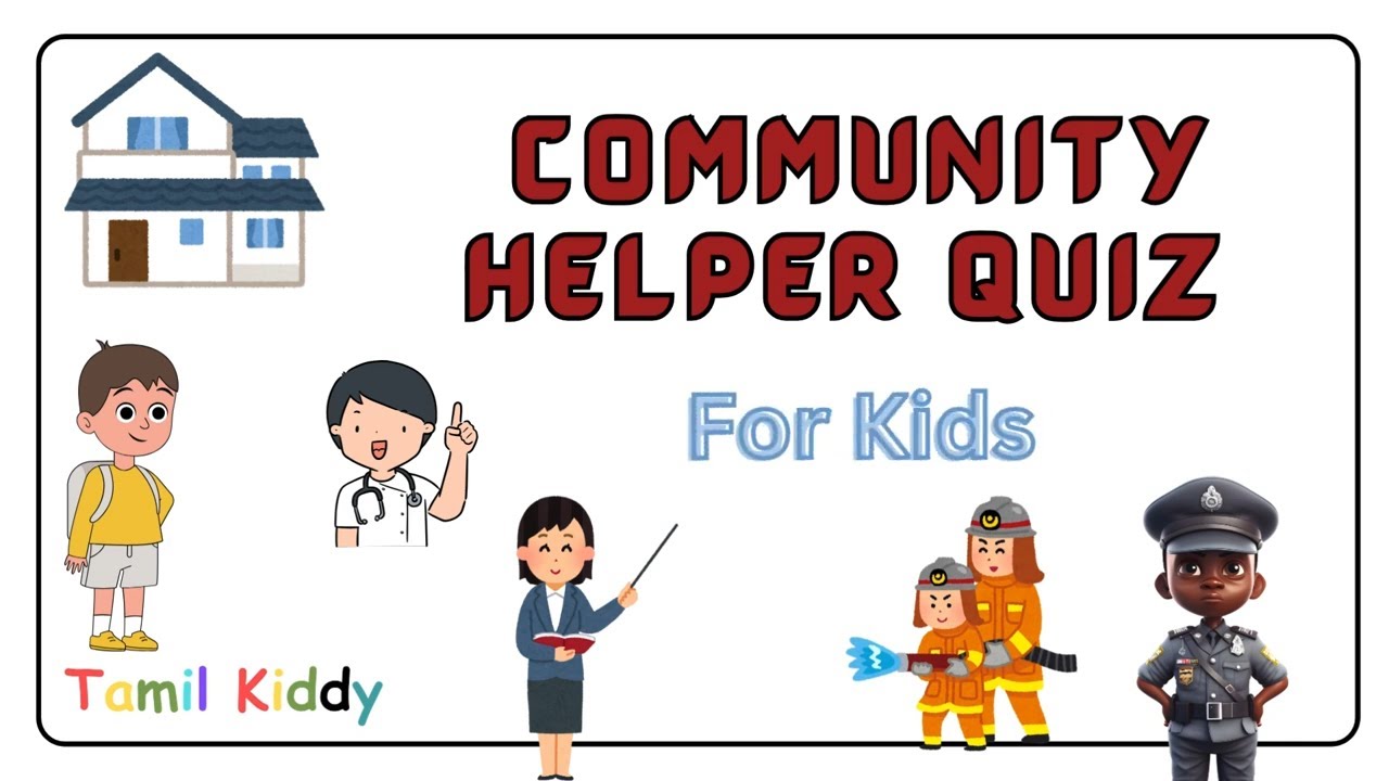 Community helpers quiz for kids | English vocabulary for kids| easy ...
