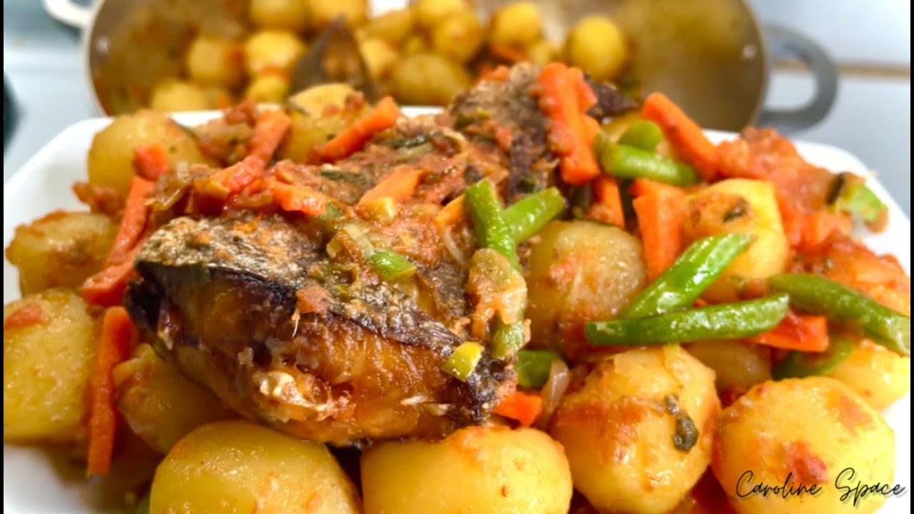 Potatoes Cameroon Style | Hot pot | Potatoes and fried fish - YouTube