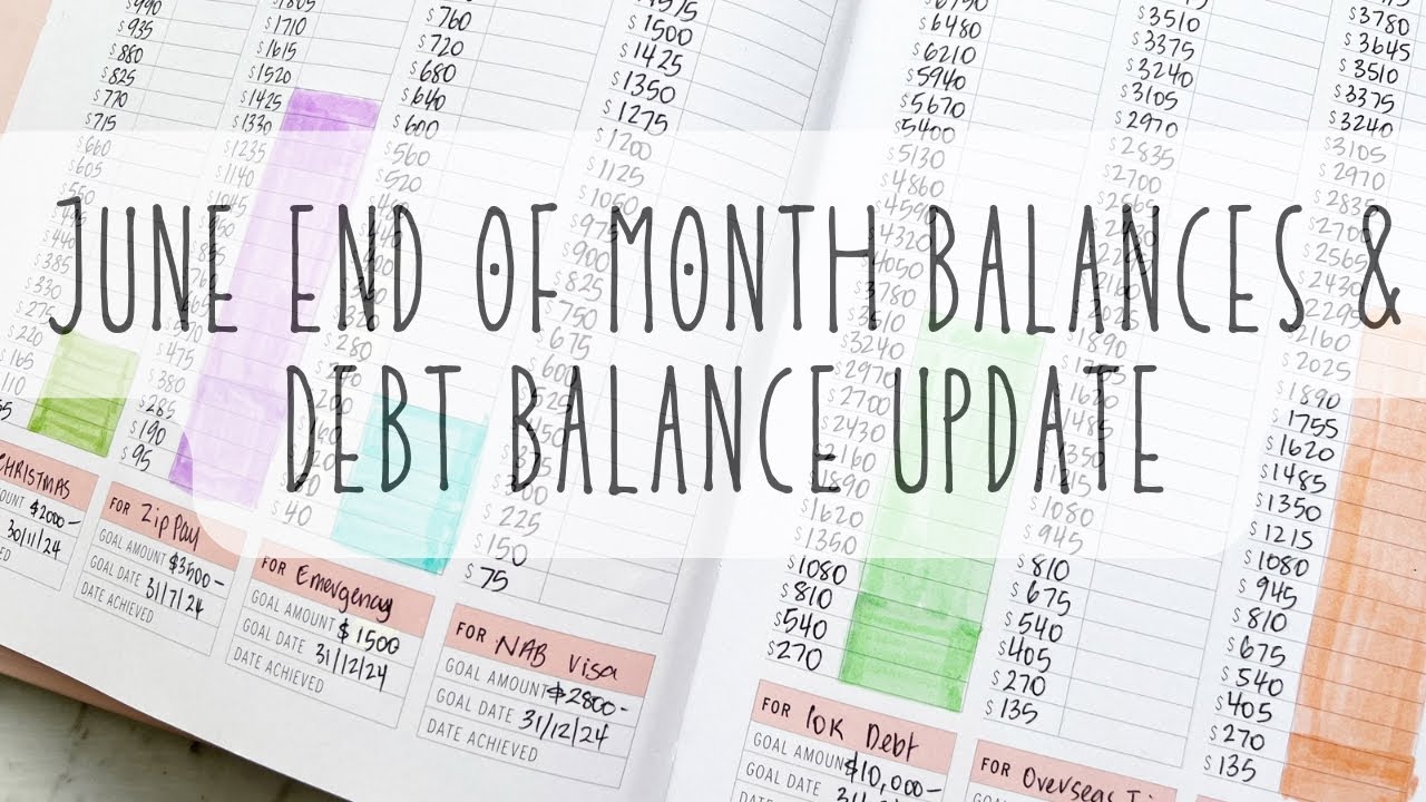 June End of Month Binder Totals & Debt Balance and Tracker Update ...