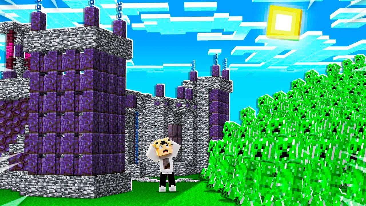 OP-BASE vs. 1000 CREEPER! (Minecraft) - YouTube