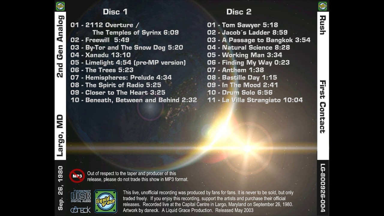 Rush: First Contact 9-26-1980 - YouTube