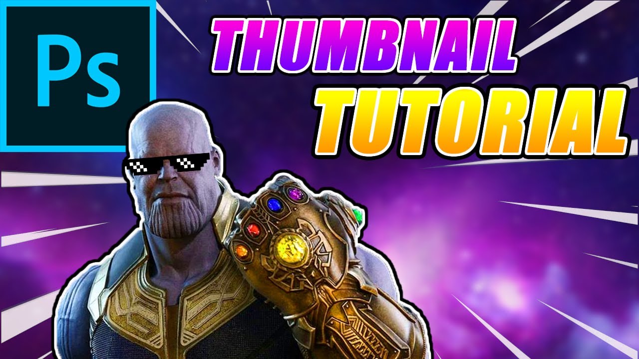 How To Make Thumbnails For Beginners (Adobe Photoshop tutorial) - YouTube