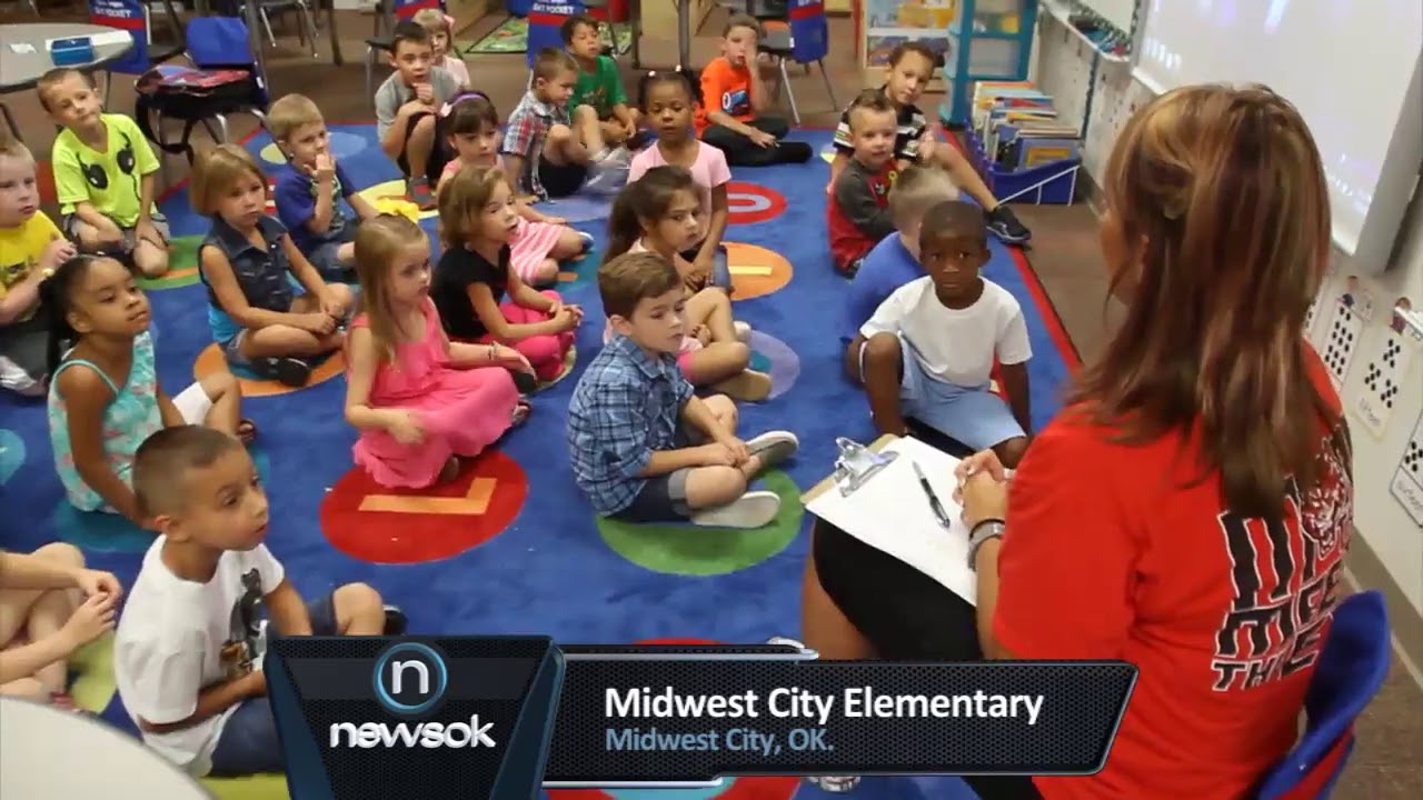 Midwest City-Del City students start school year (2014-08-20) - YouTube