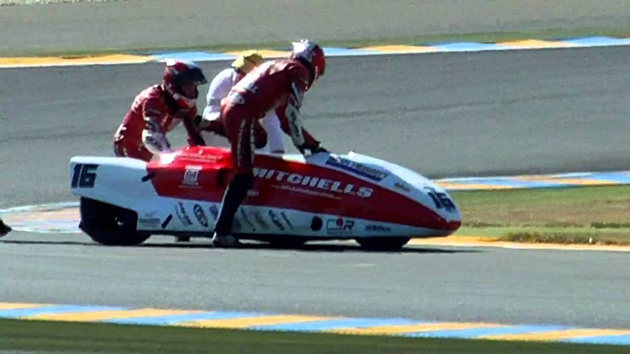Crash side car 24 heures du Mans 2012 - YouTube