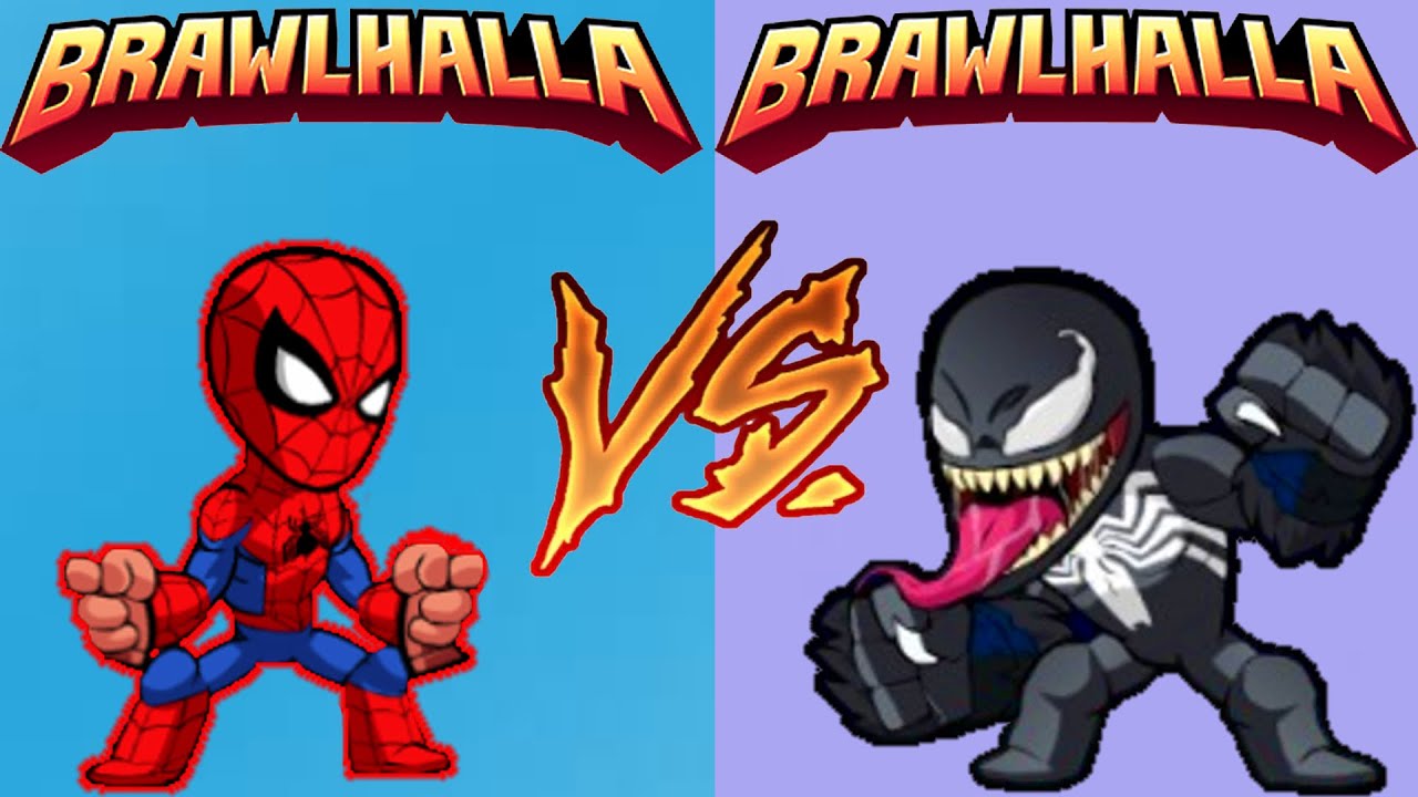 SPIDER-MAN VS VENOM EN BRAWLHALLA - YouTube