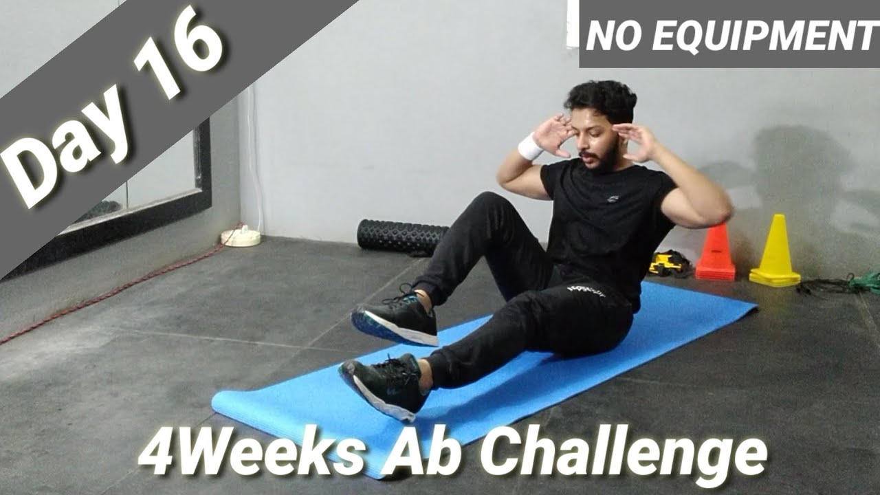 Day 16/ Week 3 of 4Weeks Abs Challenge (Follow Along | No Equipment ...