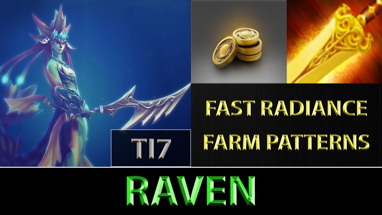 Raven [Naga Siren] Fast Radiance Farm Patterns Dota 2 TI7 - YouTube
