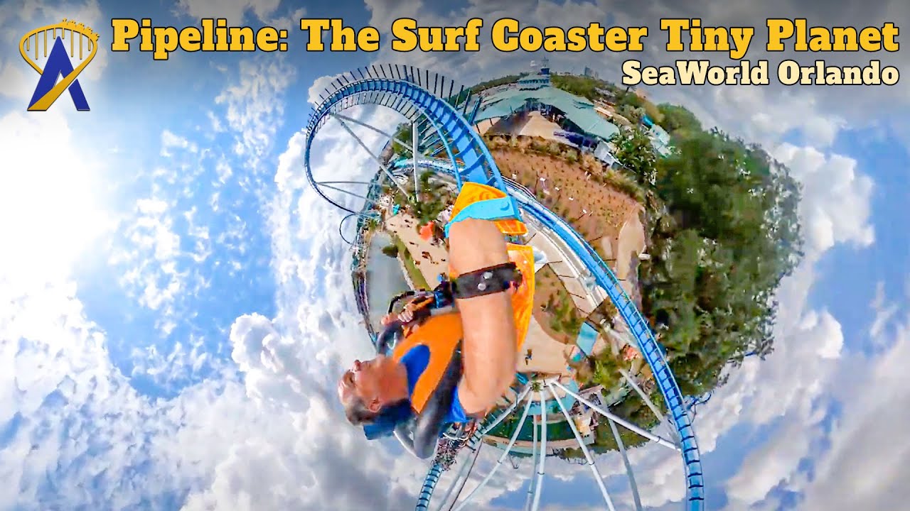 Totally Tubular Pipeline Surf Roller Coaster Video at SeaWorld Orlando ...