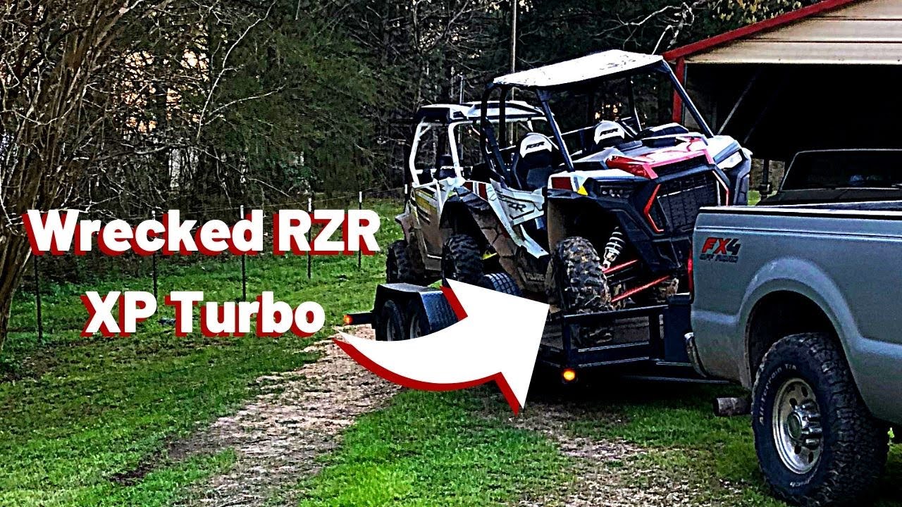 Birthday Party turns into wrecked RZR 1000 XP Turbo - YouTube