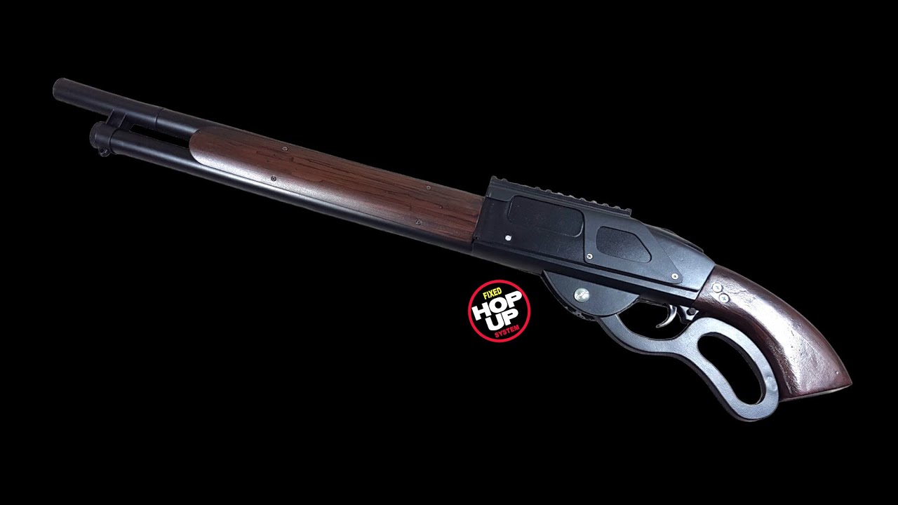 Lever Action Style Custom Mod Airsoft Spring basic Shotgun Azzuri AZ718 ...