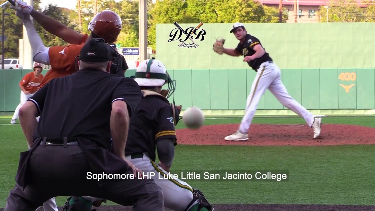 Sophomore LHP Luke Little San Jacinto College - YouTube