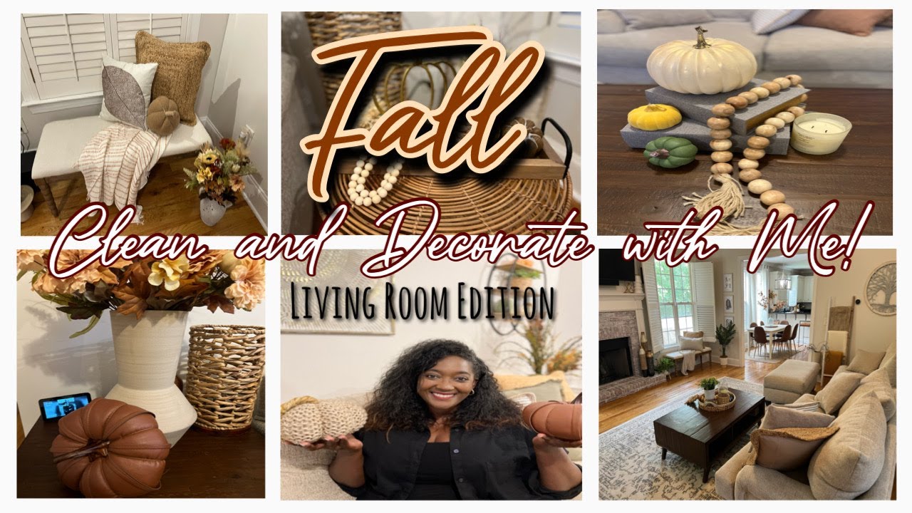 Cozy Fall Living Room🍂| Fall DECORATE WITH ME 2022🍁 - YouTube