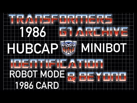 Transformers generation one Hubcap. G1 vintage 1986 minibot guide Mosc ...