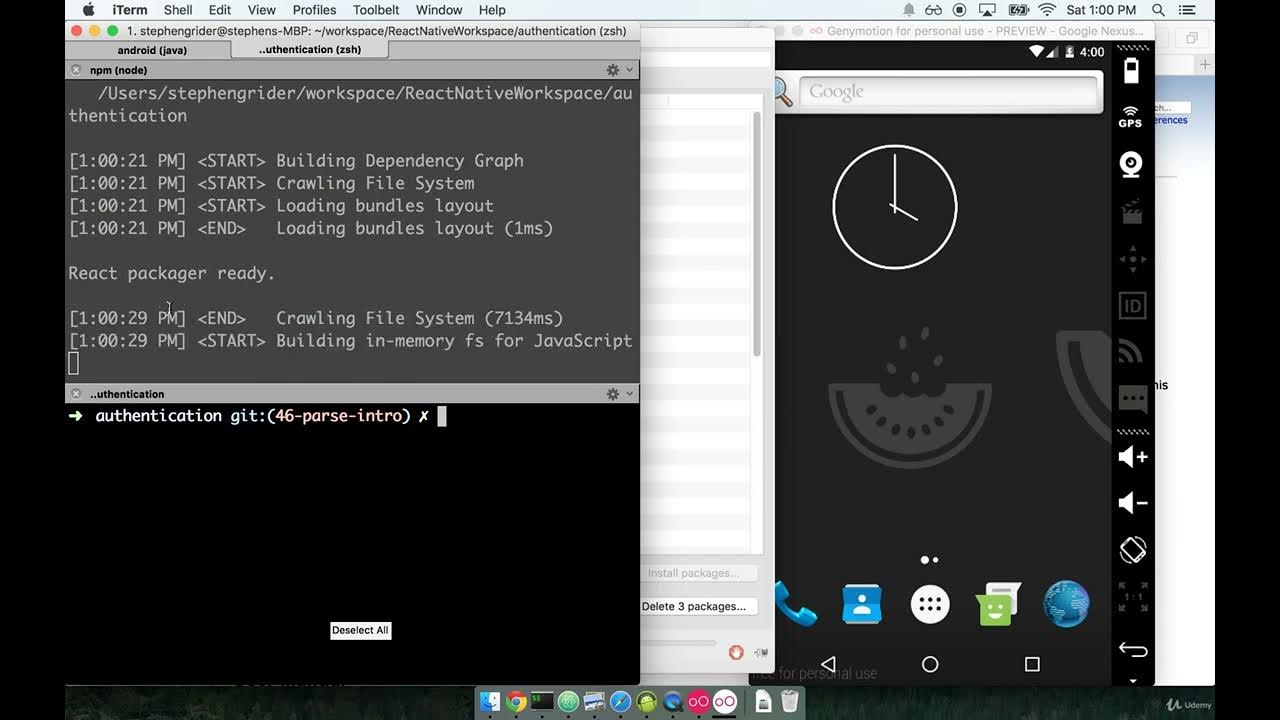 Build Apps with React Native 4 6 Genymotion and Android Simulator - YouTube