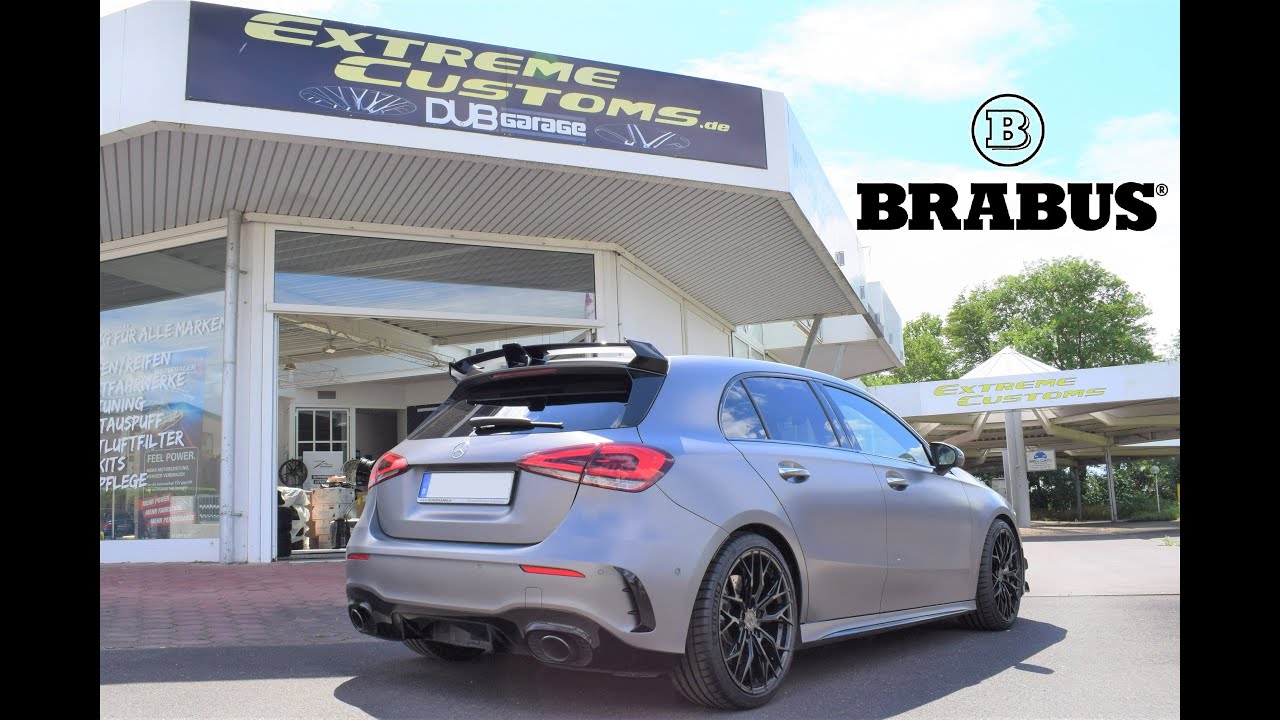 BRABUS B35 S AMG A35 Sound Auspuff Exhaust PowerXtra Mercedes A Klasse ...