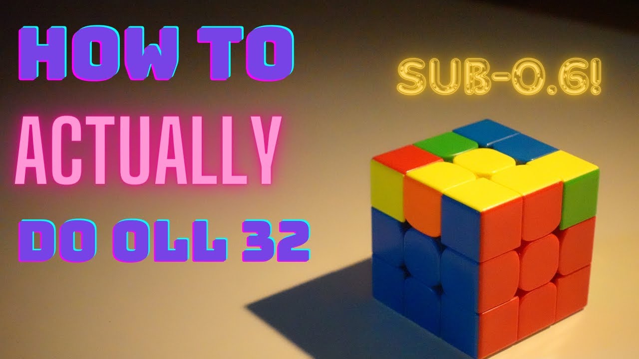 Best oll 32 alg! And how to do it properly! - YouTube