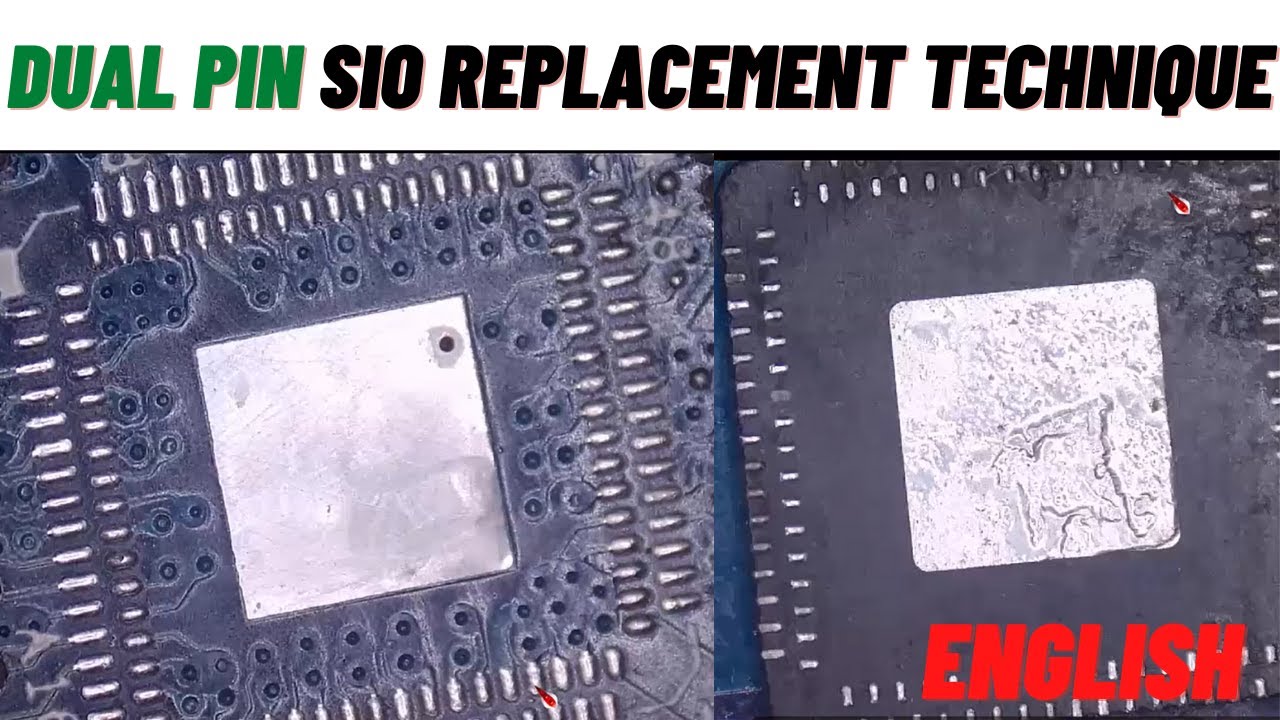 How to Replace Dual Pin SIO Easy in English| DELL LA 9195p|Chiplevel ...
