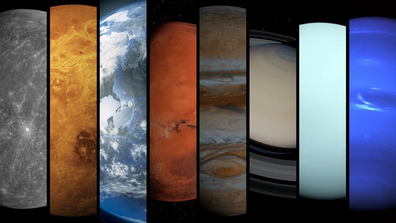 Distance of the planets from the sun in astronomical units - YouTube