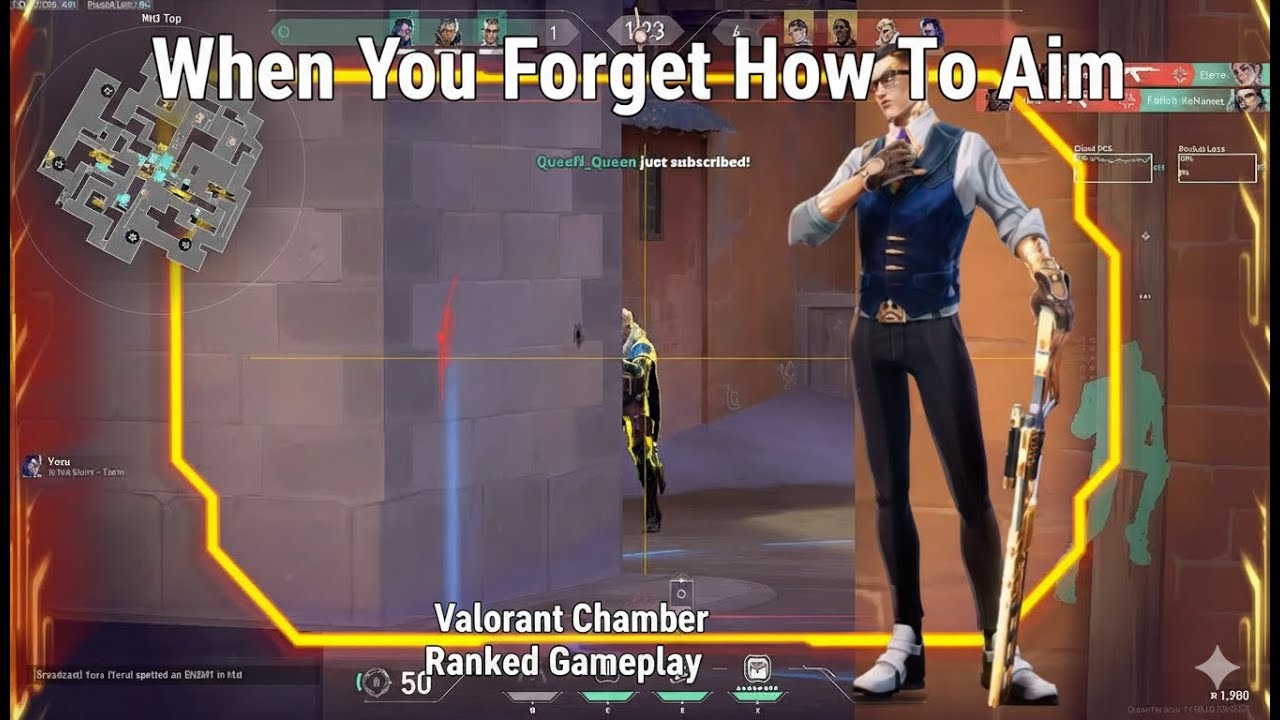 When You Forget How To Aim | Valorant Chamber Ranked Gameplay - YouTube