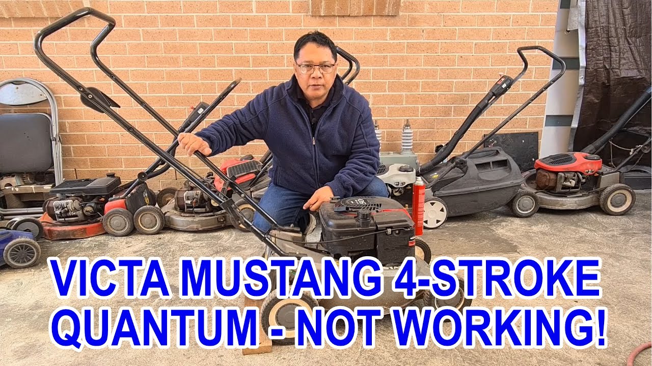 VTECH 108 - Repairing Victa Mustang 4 Stroke Not Starting - YouTube