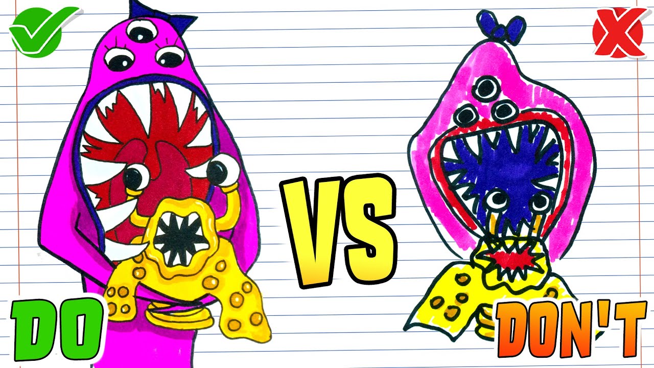 Drawing NIBBLER & NABNALEENA step by step | GARTEN OF BANBAN 4 - YouTube