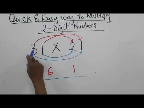 Quick and Easy way to Multiply 2-Digit Number - YouTube