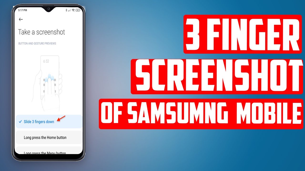 how to take screenshot by three fingers on Samsung mobile | F HOQUE ...