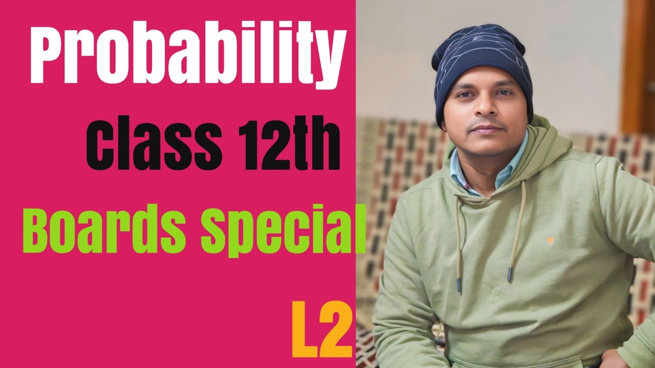 Probability Class 12th. Lecture 2. Ex 13.1 Q 1 -3 .#boardsspecial. #12thclass #12thcbse - YouTube