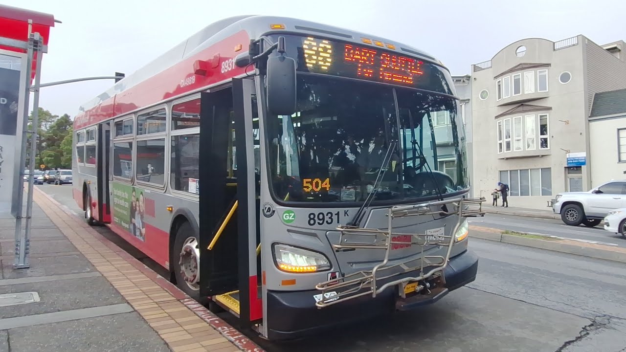 SF Muni: 2018 New Flyer XDE40 #8931 on BART Bus Bridge | Balboa Park to ...