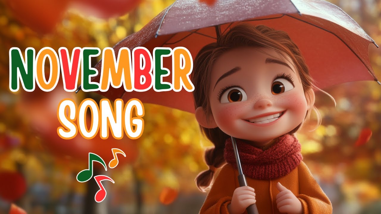 November Song 🎵 Autumn Song for Children 🍂🎵 - YouTube
