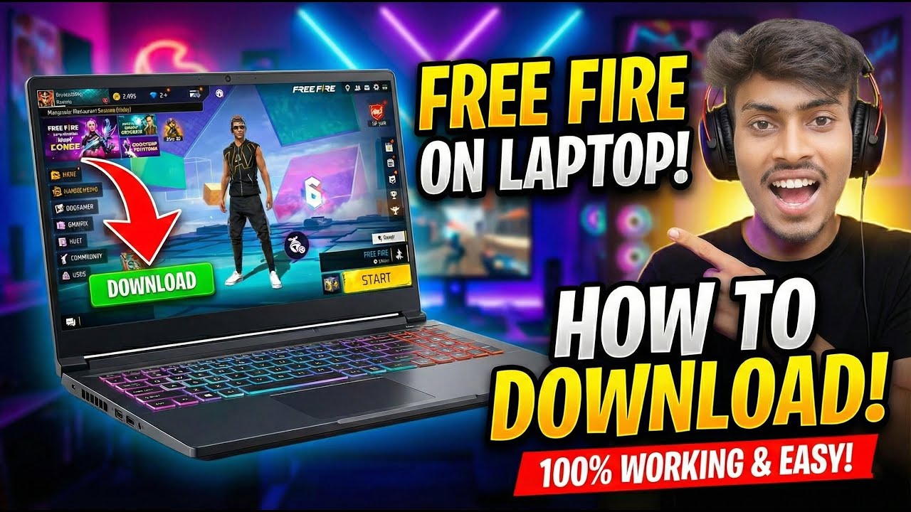 Laptop me free fire kaise download kare 2026 | free fire download pc ...