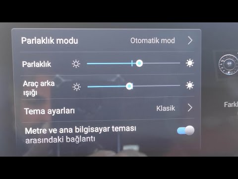 Chery Omoda5_Medya ve Ana Ekran Parlaklık Ayarı Nasıl Yapılır? Hafızaya Alınması, Ekran Kilidi.