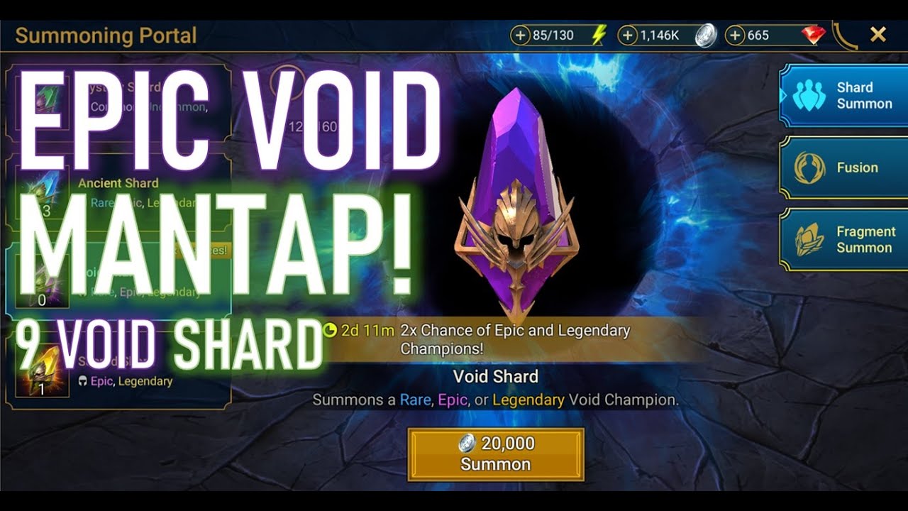 [Raid: Shadow Legends] Epic Void Mantap | 8 Void Shard - YouTube