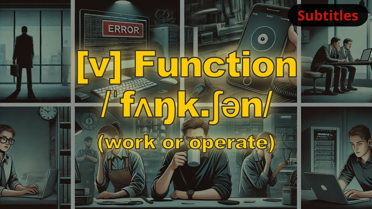 [v] Function meaning (work or operate) with 5 examples - YouTube