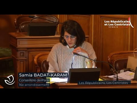 Intervention de Samia Badat-Karam au Conseil de Paris (oct 2024) - YouTube