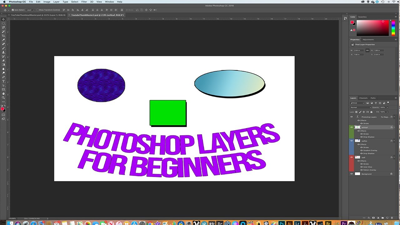 Guide To Adobe Photoshop Layers For Beginners - YouTube