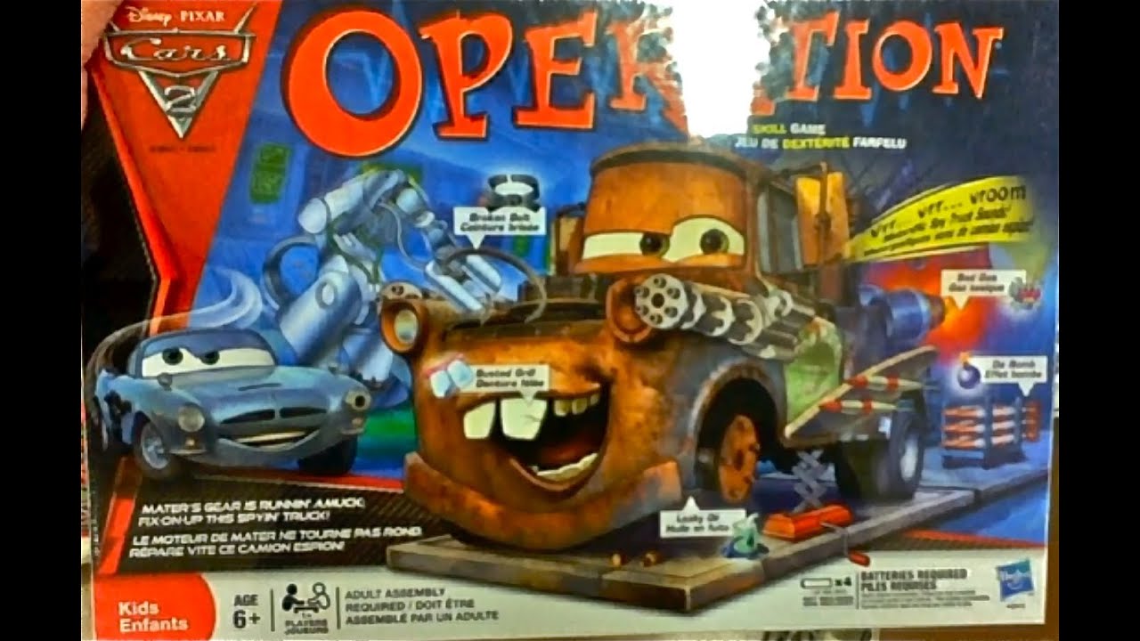 Pixar Cars Operation Game! - YouTube