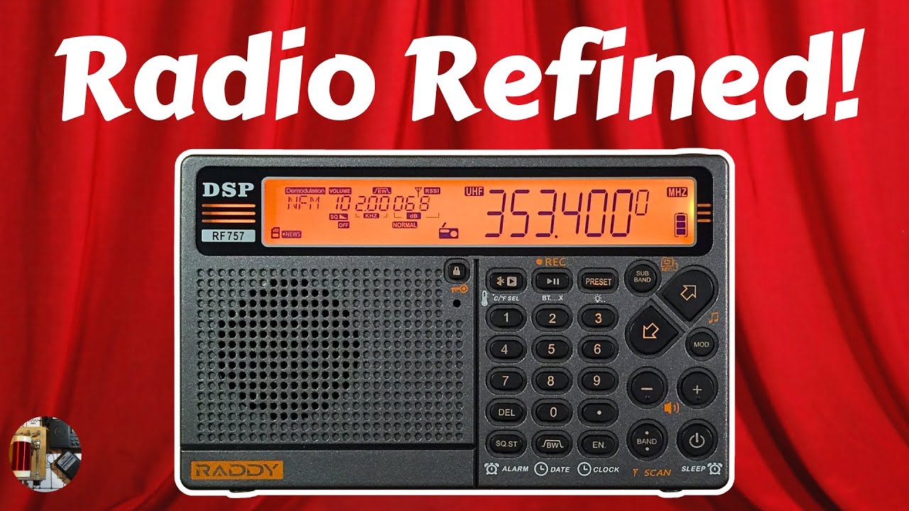 Raddy RF757 AM FM WX AIR VHF UHF CB BT MP3 Shortwave Radio Review - YouTube